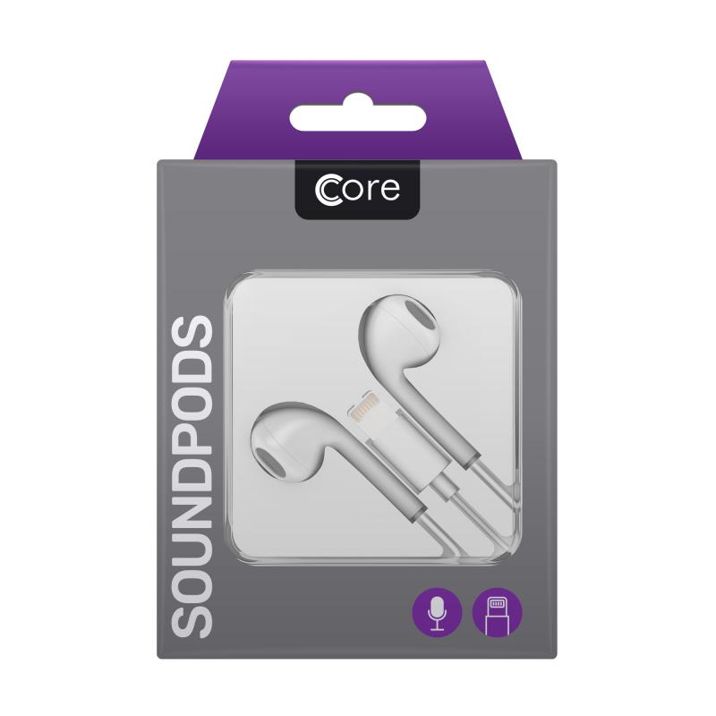 Core Stereo Soundpods with Lightning White | Core